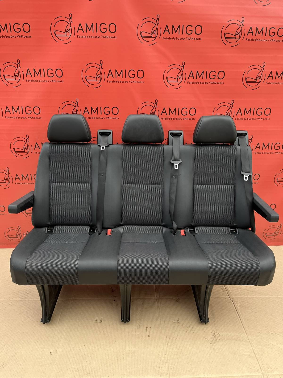 Seat Mercedes Sprinter W906 VW Crafter I 2006-2016 rear triple bench ...