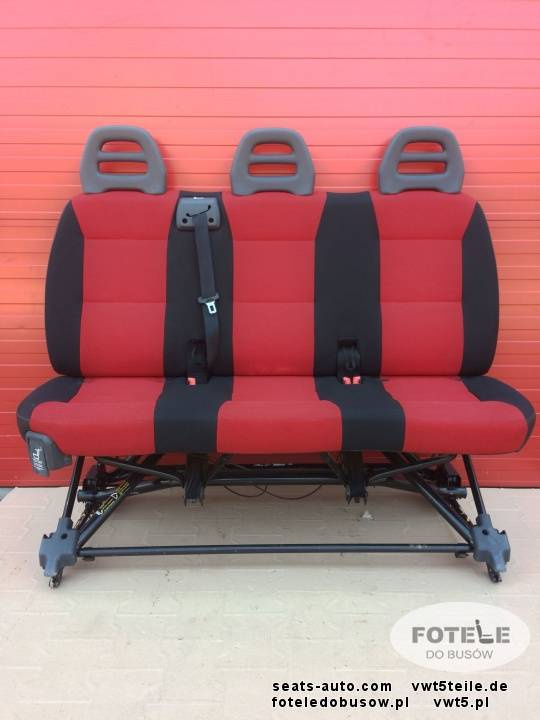 Seat Fiat Ducato Boxer Jumper Citroën Relay bench triple rear isofix ...